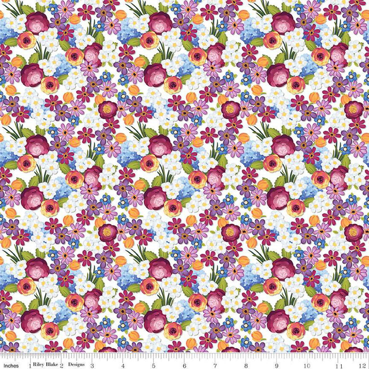 FLOWERS WHITE FLORALICIOUS – Calico Gals