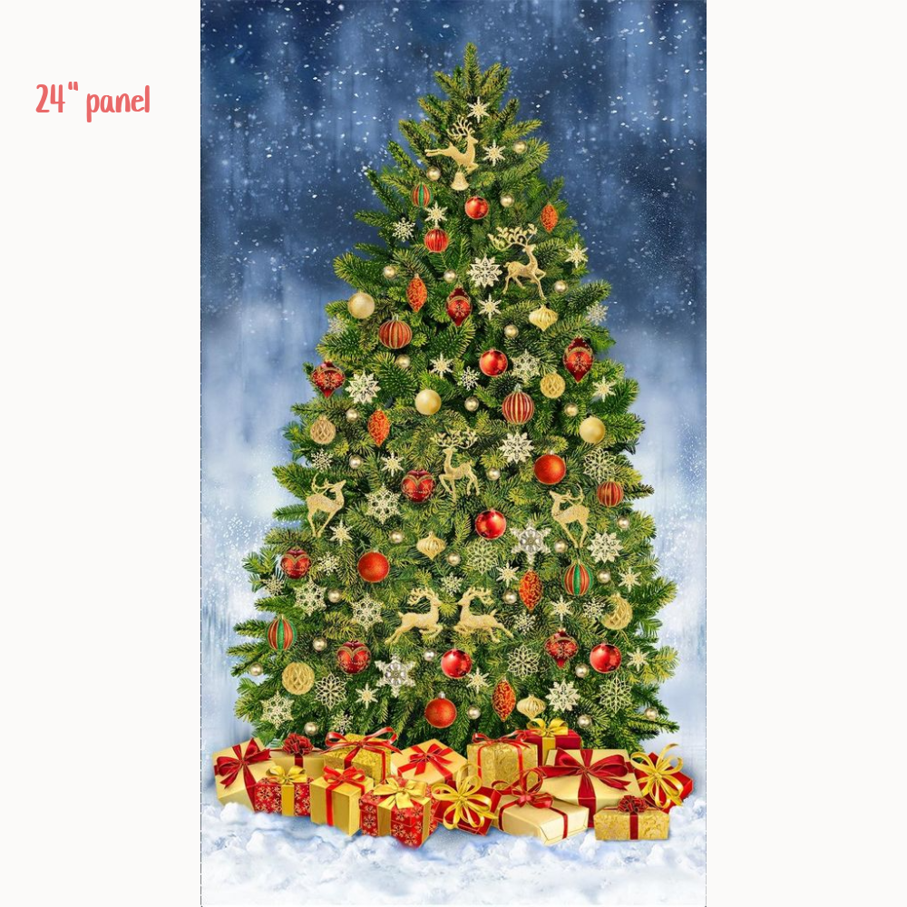 FANCY CHRISTMAS TREE 24" PANEL – Calico Gals