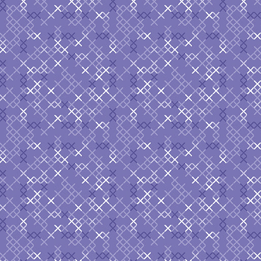 CROSS STITCH TEXTURE PURPLE STITCH GARDEN – Calico Gals