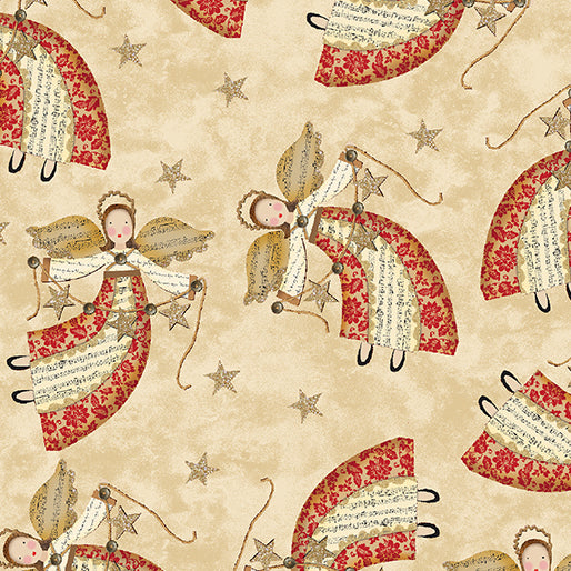 ANGELS TAN WHITE CHRISTMAS – Calico Gals