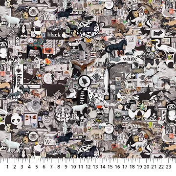 BLACK & WHITE COLOR COLLAGE 2 – Calico Gals