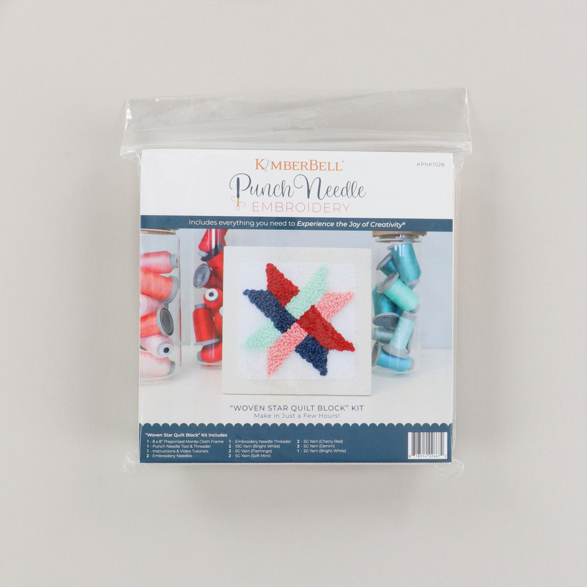 WOVEN STAR QUILT BLOCK PUNCH NEEDLE KIT – Calico Gals