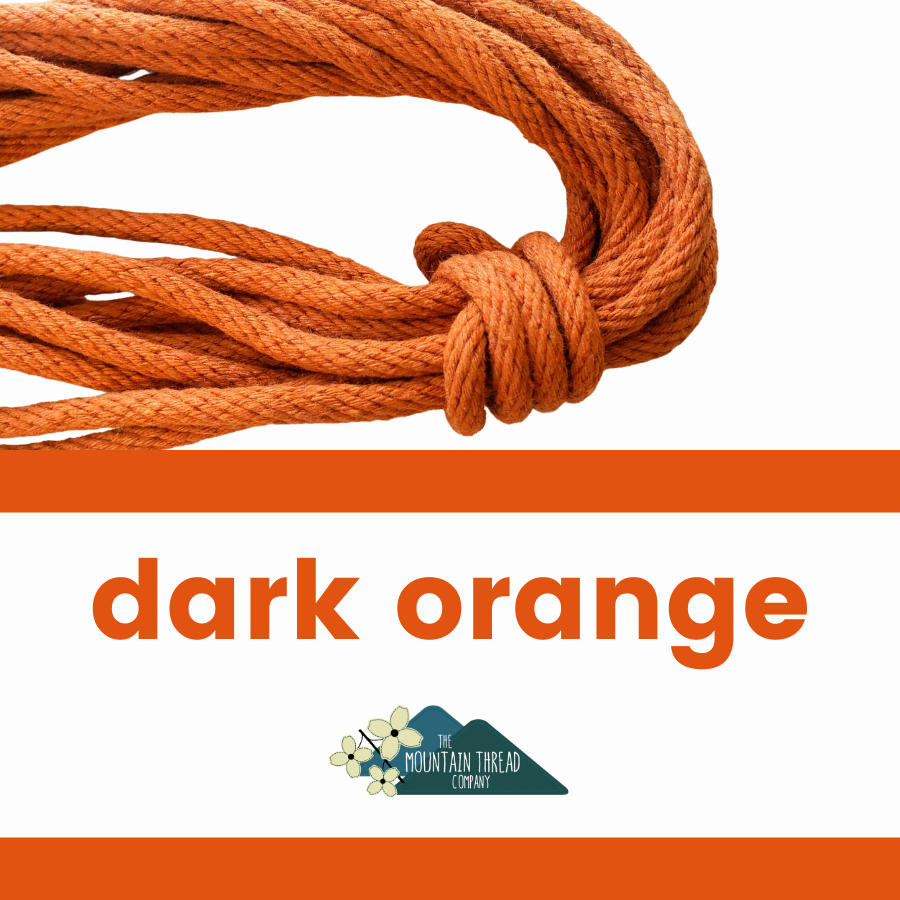 DARK ORANGE SOLID BRAID ROPE 20 YDS – Calico Gals