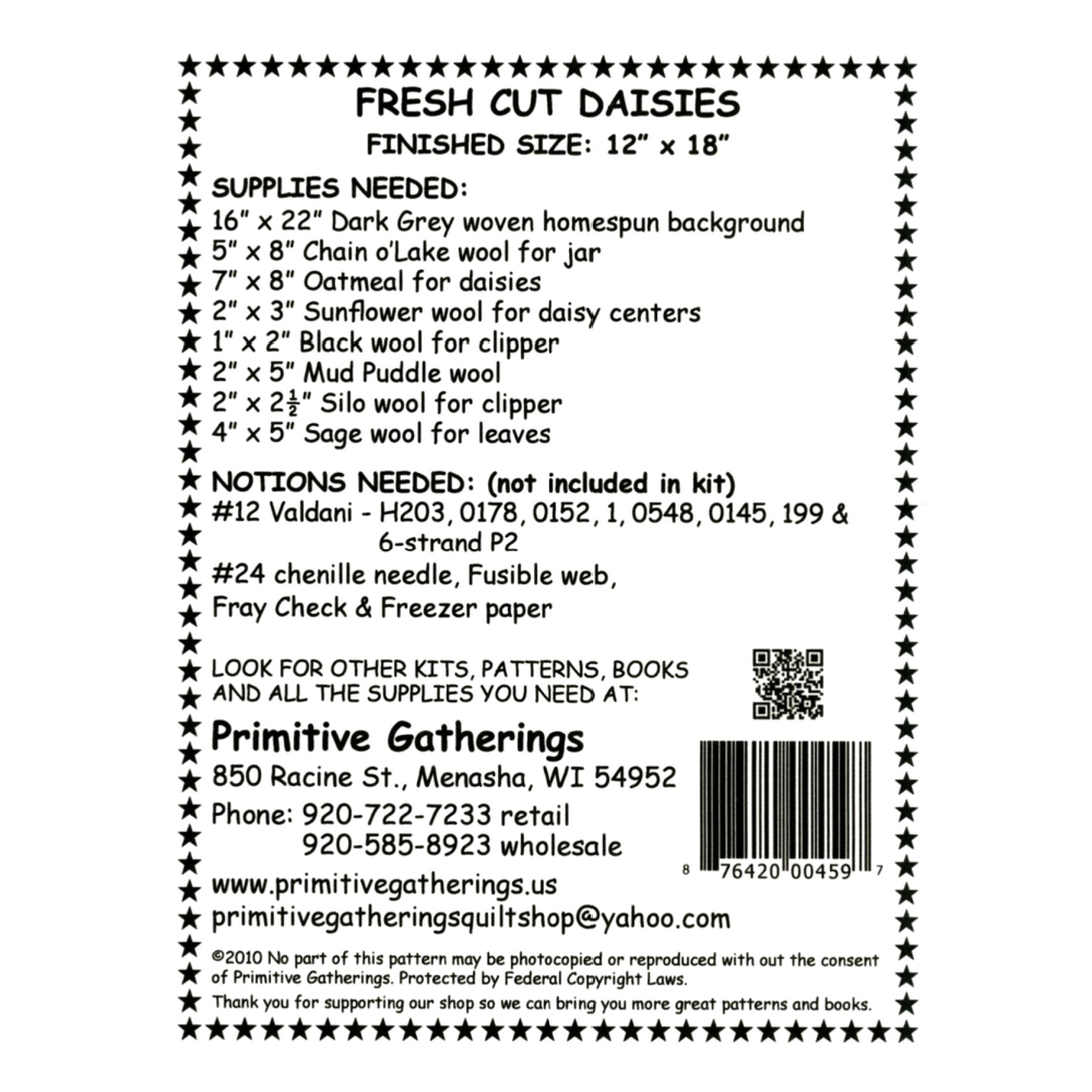 FRESH CUT DAISIES PATTERN – Calico Gals